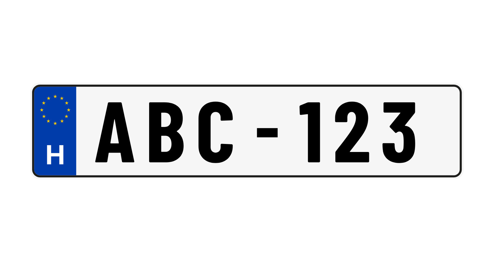 À quel pays appartient cette plaque ? Tableau (formats, exemples)